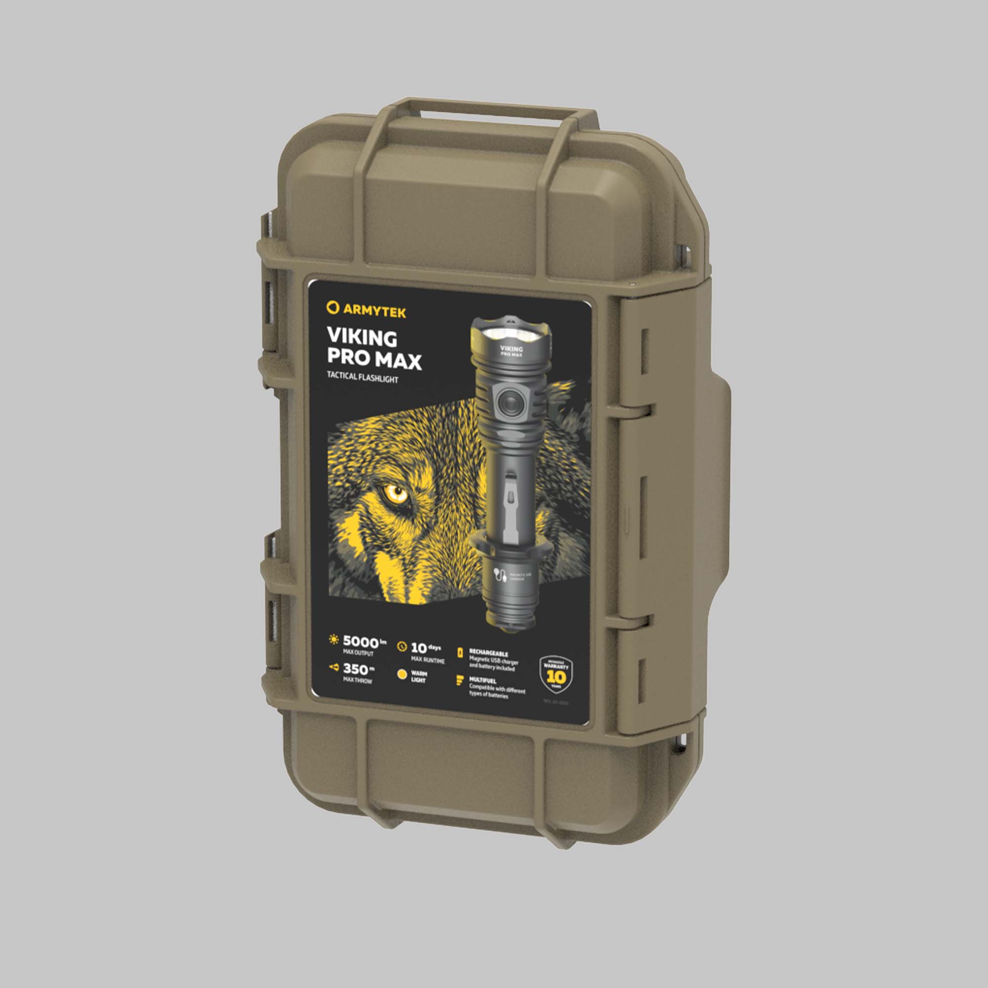 Armytek Viking Pro Max Warm — Powerful Tactical Flashlight | Armytek.com